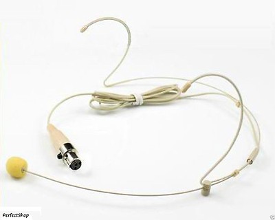 Beige Headset Microphone ta4f For ULX1, UR1, PG1, KCX, PGX, BLX, SLX | eBay