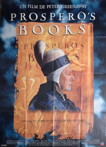 PROSPERO'S BOOK - GREENAWAY / SHAKESPEARE - ORIGINAL LARGE MOVIE POSTER ...