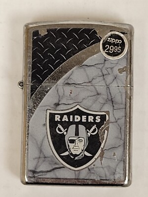 Zippo Lighter - Los Angeles Raiders, NEW (2795 / Damaged Case) LOOK ...