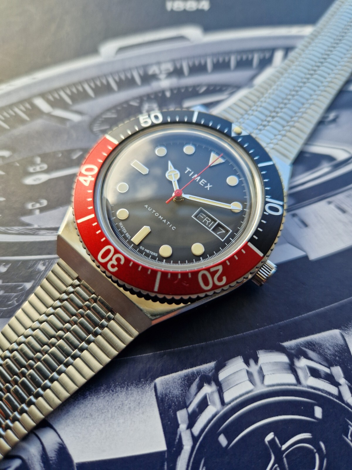 Timex Coke M79 Automatic Men's Bracelet TW2U83400 Watch Brand New | eBay