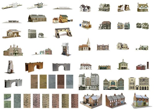 SuperQuick OO/HO building card kits for model railway | eBay UK