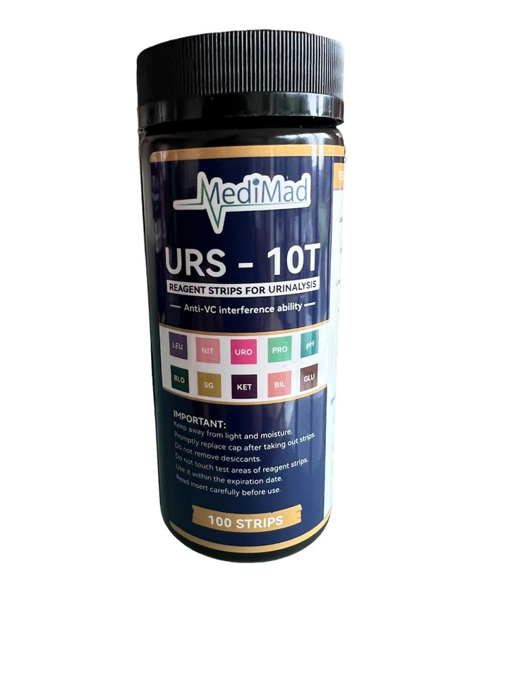 100 Urine Test Strips 10 Parameter Doc GP Reagent Urinalysis Tests Same ...
