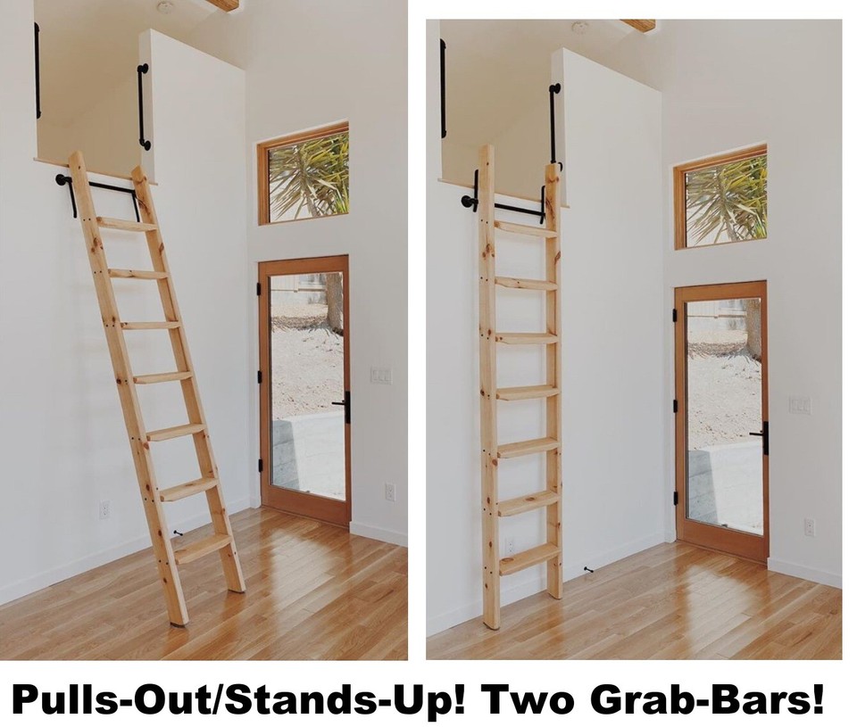 Ladder Hardware Kit - MAKES YOUR LADDER STAND UP! Library Loft Cabin | eBay