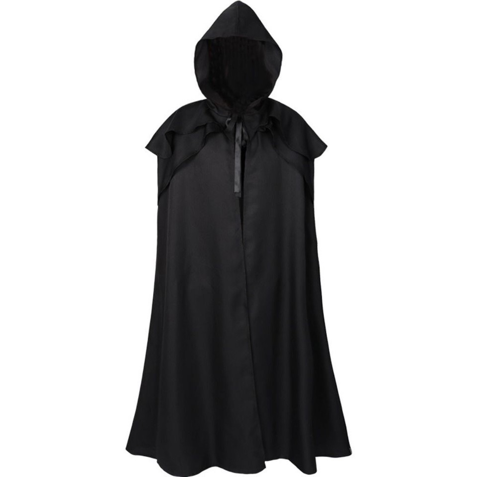 Halloween Hooded Cloak Medieval Gothic Cloak Halloween Role Playing ...