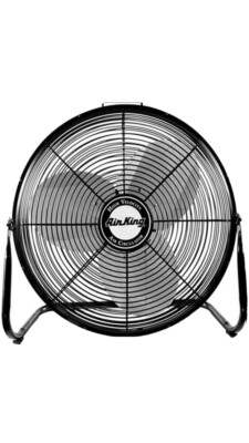 NEW 18” Floor Fan Air King 9218 Pivoting Corded Electric Black 3 Speed ...