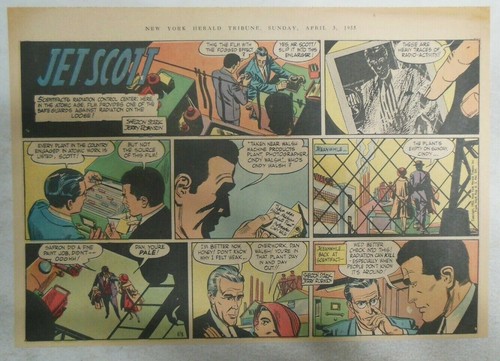 Jett Scott Page by Jerry Robinson, Sheldon Stark from 4/3/1955 Half ...
