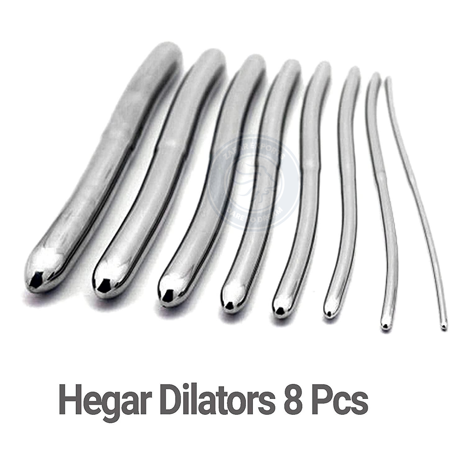 NEW 8 HEGAR DILATOR SOUNDS SET 7.5"GYNO SURGICAL INSTRUMENTS ( PREMIUM ...