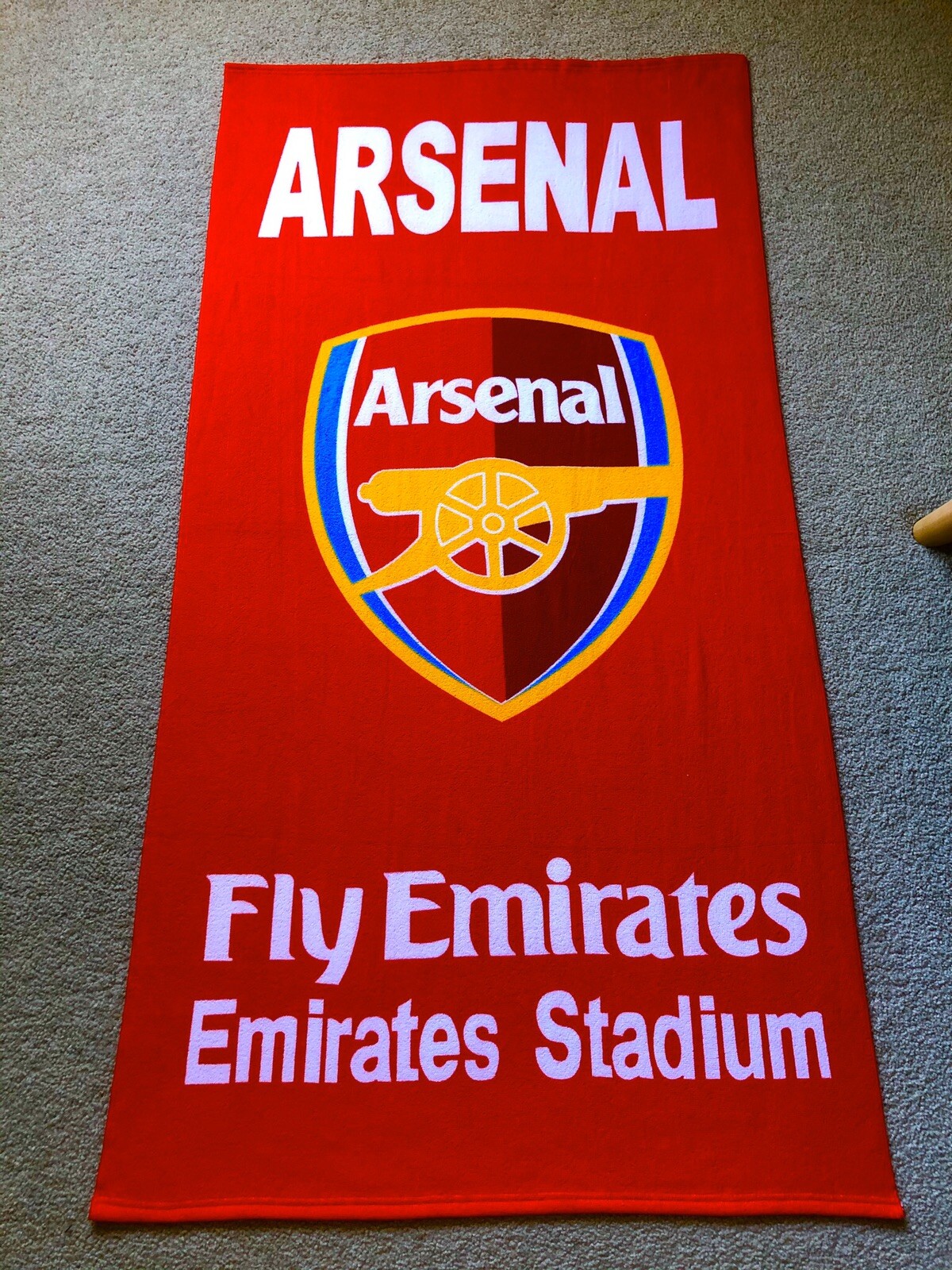 Arsenal FC Beach Towel 75cm X 145cm Good Size Towel Brand New Stock Now ...