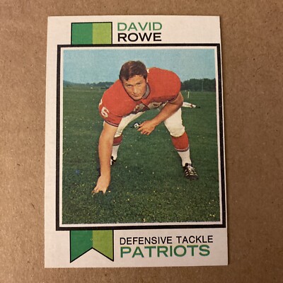 1973 Topps Football David Rowe New England Patriots Card #436 | eBay