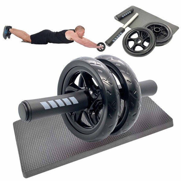 ATB Roller Wheel Abdominal Fitness Gym Exercise Equipment Core Workout ...