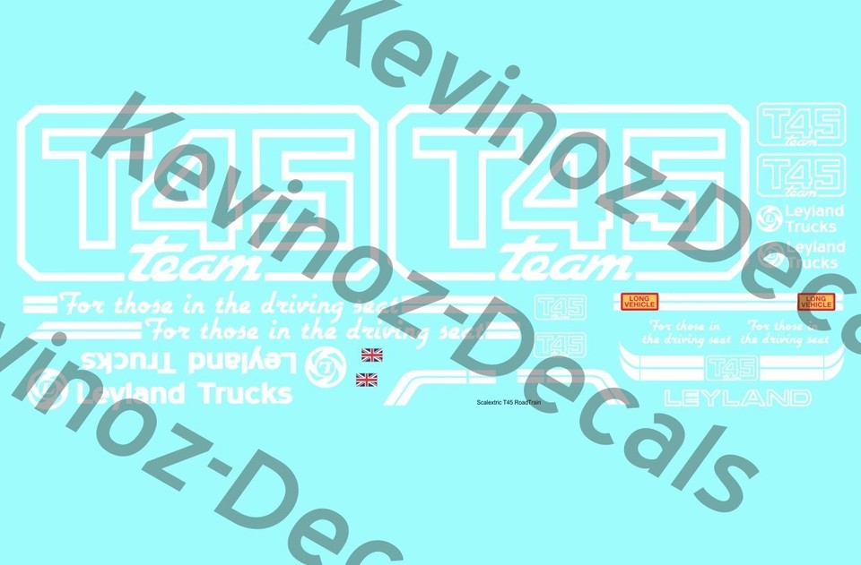 1/32 scale Decals for Scalextric C0370 T45 Leyland RoadTrain - 2 ...