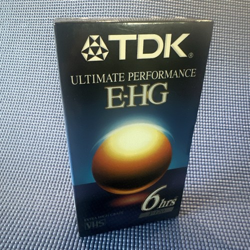 New Sealed TDK E-HG Extra High Grade EP 6 Hrs T-120 HiFi Blank VHS Tape ...