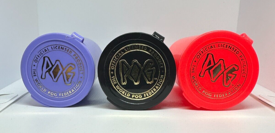 3 Lot of Official POG The Game Containers Tube Storage World POG ...