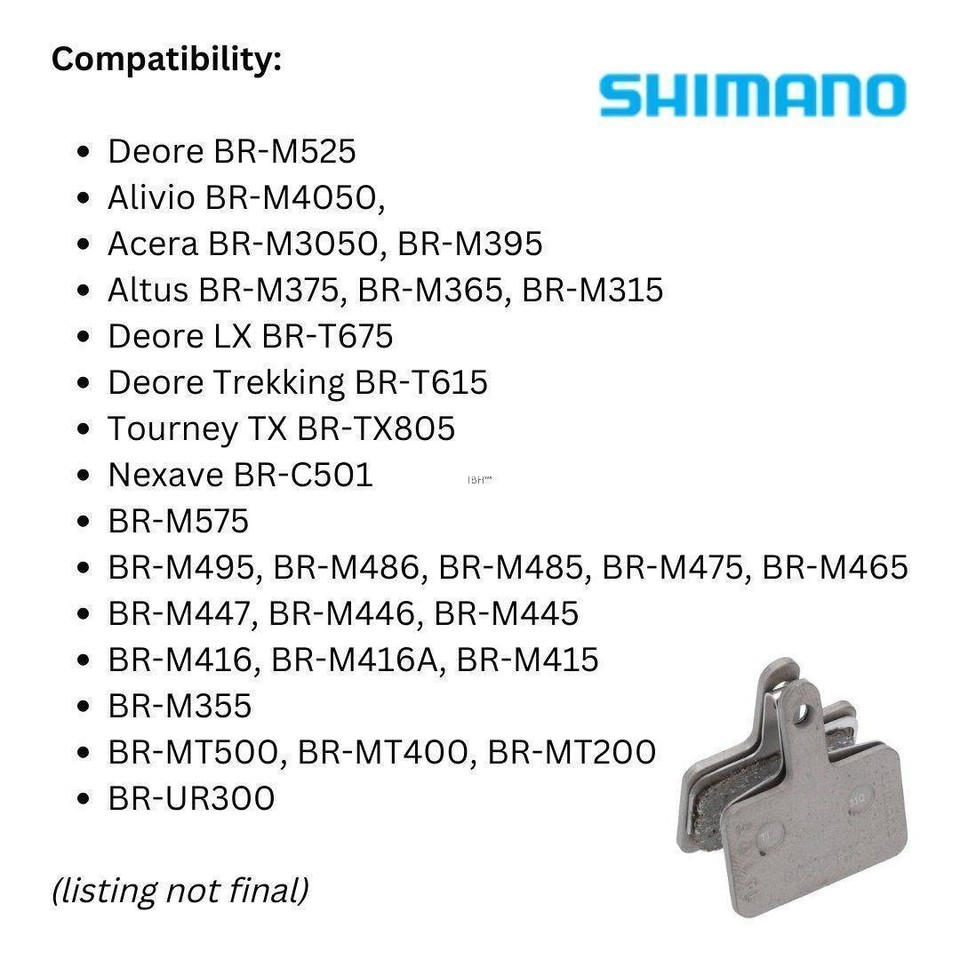 Shimano B01S Resin Disc Brake Pads fit Tektro A10.11 B01S Mt200 MT500 ...