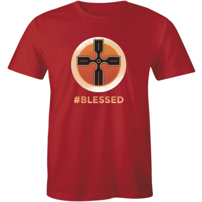 Blessed Religious Cross T-shirt Thanks Giving Christian Men's Tee shirt ...