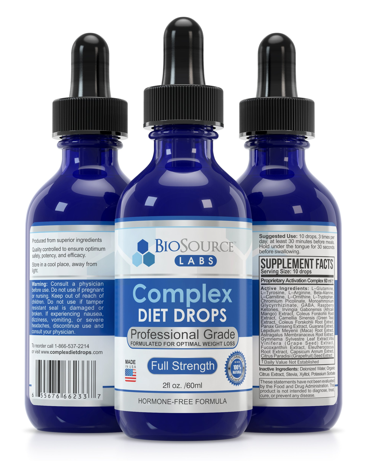 BioSource Labs Complex Diet Drops: Lean Weight Loss Drops for Rapid ...