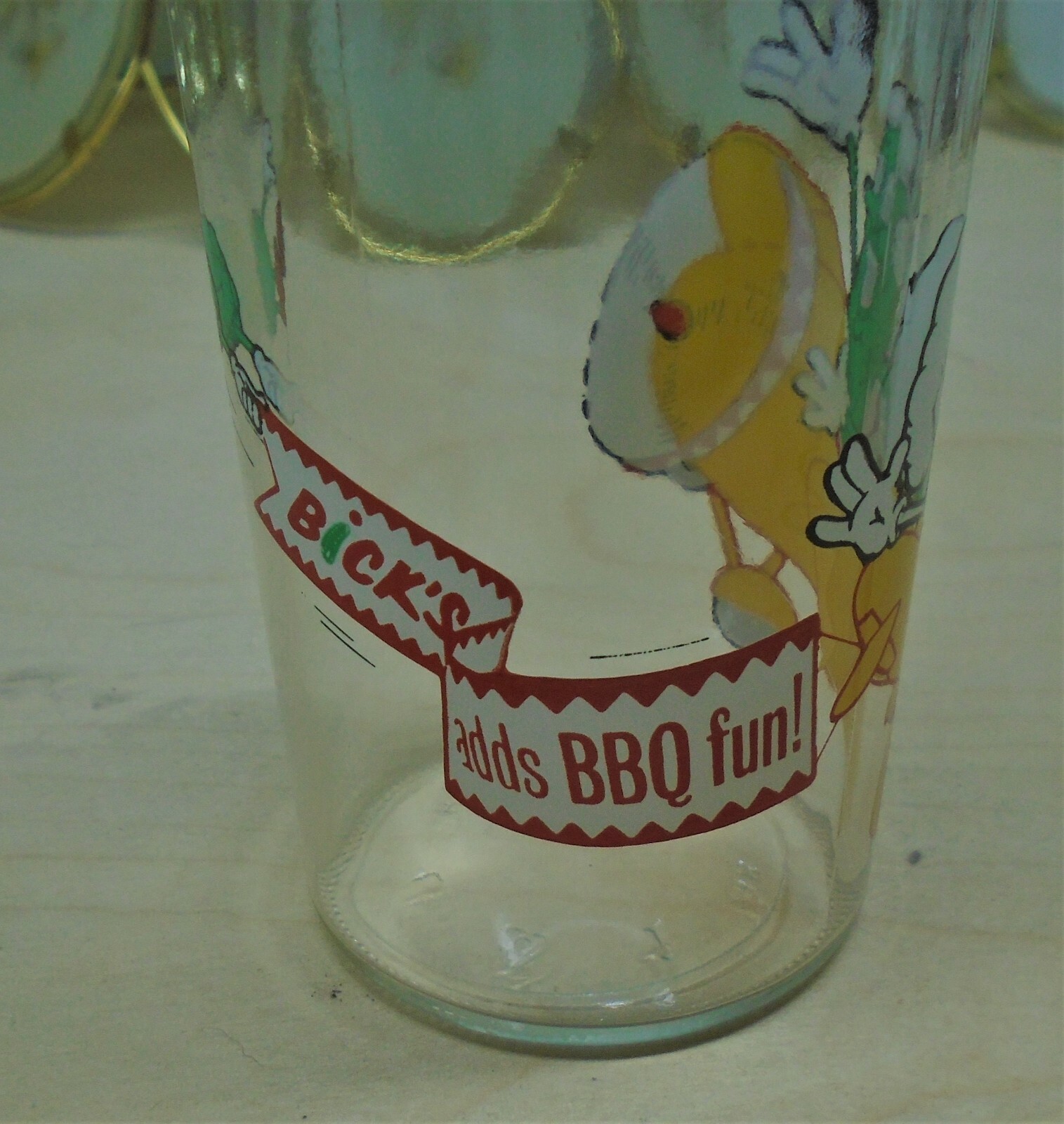 Vintage Bick's Pickles Advertisement Drinking Jar Mid Century | eBay