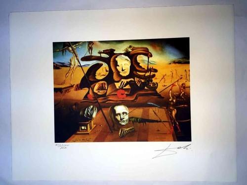 Salvador Dali Lithography off set cm 50x65 signing on plate with ...