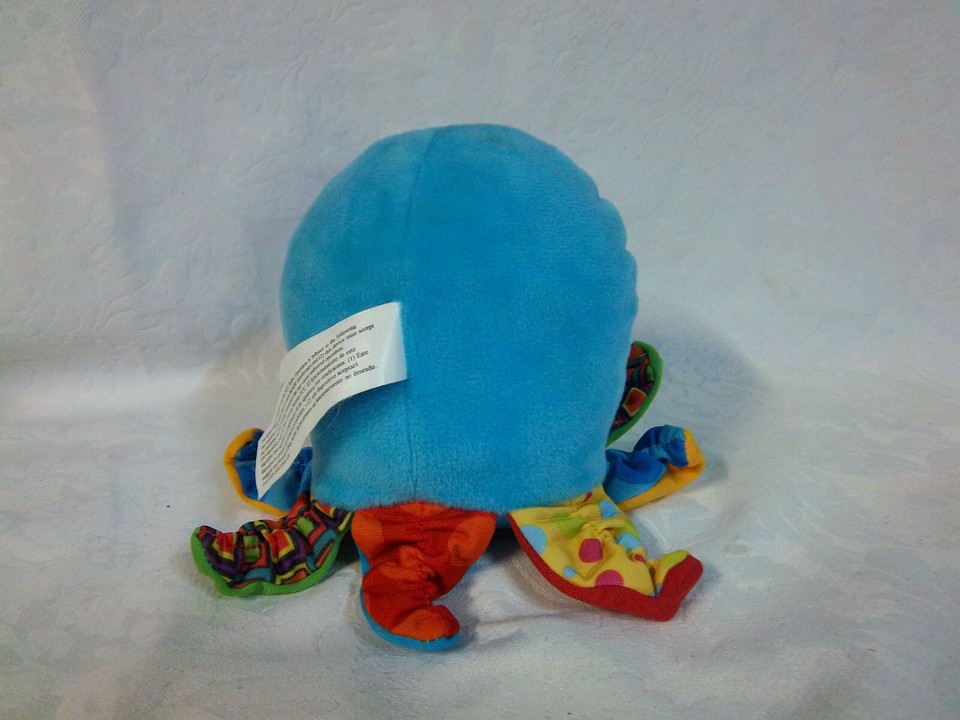 Blue Octopus Musical Vibrating Shaking 5.5" Plush Soft Toy Stuffed ...