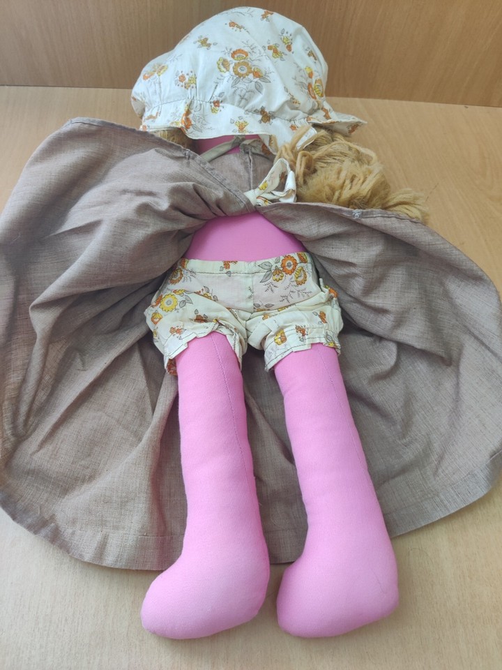 Vintage 1980 TRADITIONAL Home made rag doll (REMOVABLE CLOTHES) | eBay UK