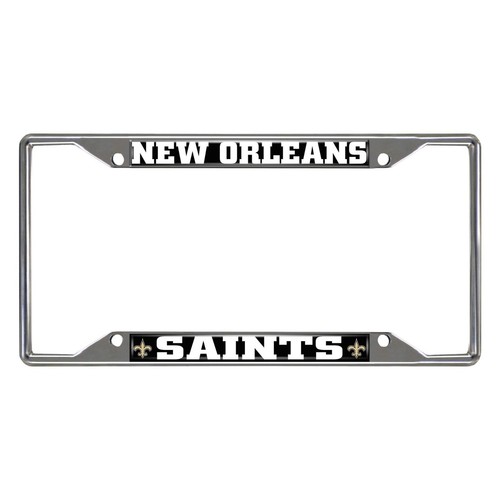 Fanmats NFL New Orleans Saints Chrome Metal License Plate Frame | eBay