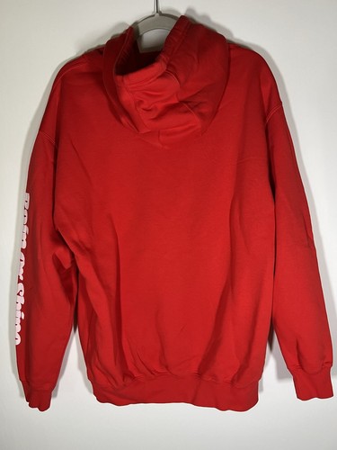 Weather Report OG 2.0 red "rain or shine" hoodie sz L oversized ...