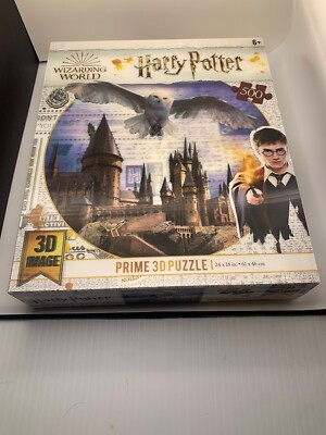 Harry Potter Wizarding World Hogwarts & Hedwig 500 Pieces Prime 3D ...