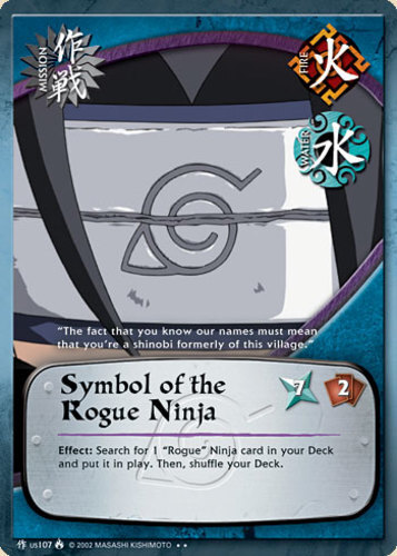 Symbol of the Rogue Ninja - M-US107 - Rare - Unlimited Edition - Wavy ...