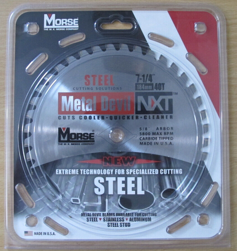 MK Morse CSM72540NSC Metal Devil NXT Circular Saw Blade 7-1/4-Inch ...