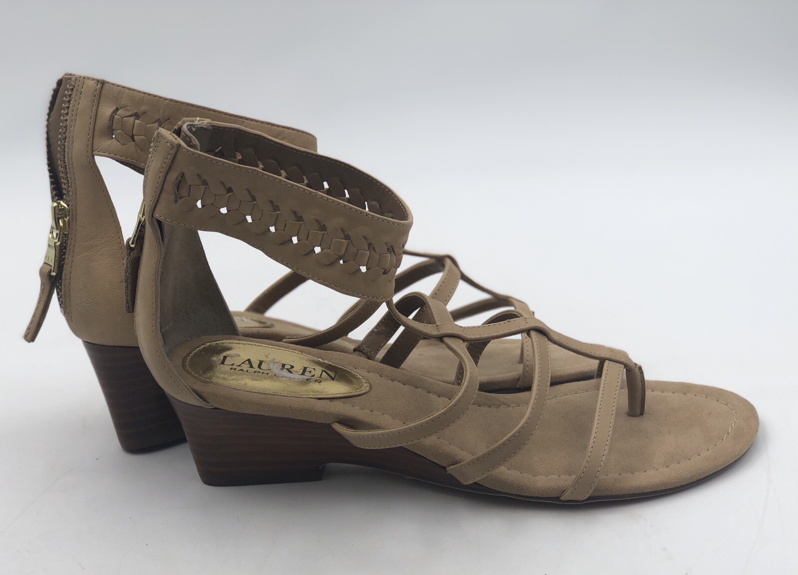 Lauren Ralph Lauren Women’s Tan Gladiator Strappy San… - Gem