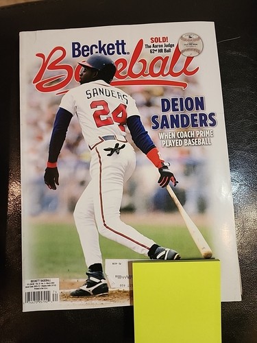 MARCH 2023 Beckett BASEBALL CARD Price Guide Magazine w/ DEION SANDERS ...