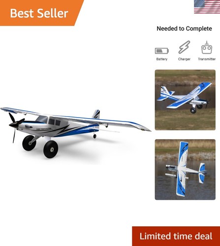 RC Airplane UMX Turbo Timber Evolution BNF Basic Transmitter Battery ...