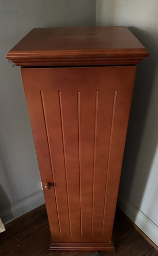 Wood Vertical Media Cabinet CD & DVD Storage 38.5” X 13.5” X 12 5/8” | eBay