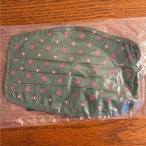 NWT Drake's London DRAKES Cotton Green Medallion Pattern Face Mask One ...