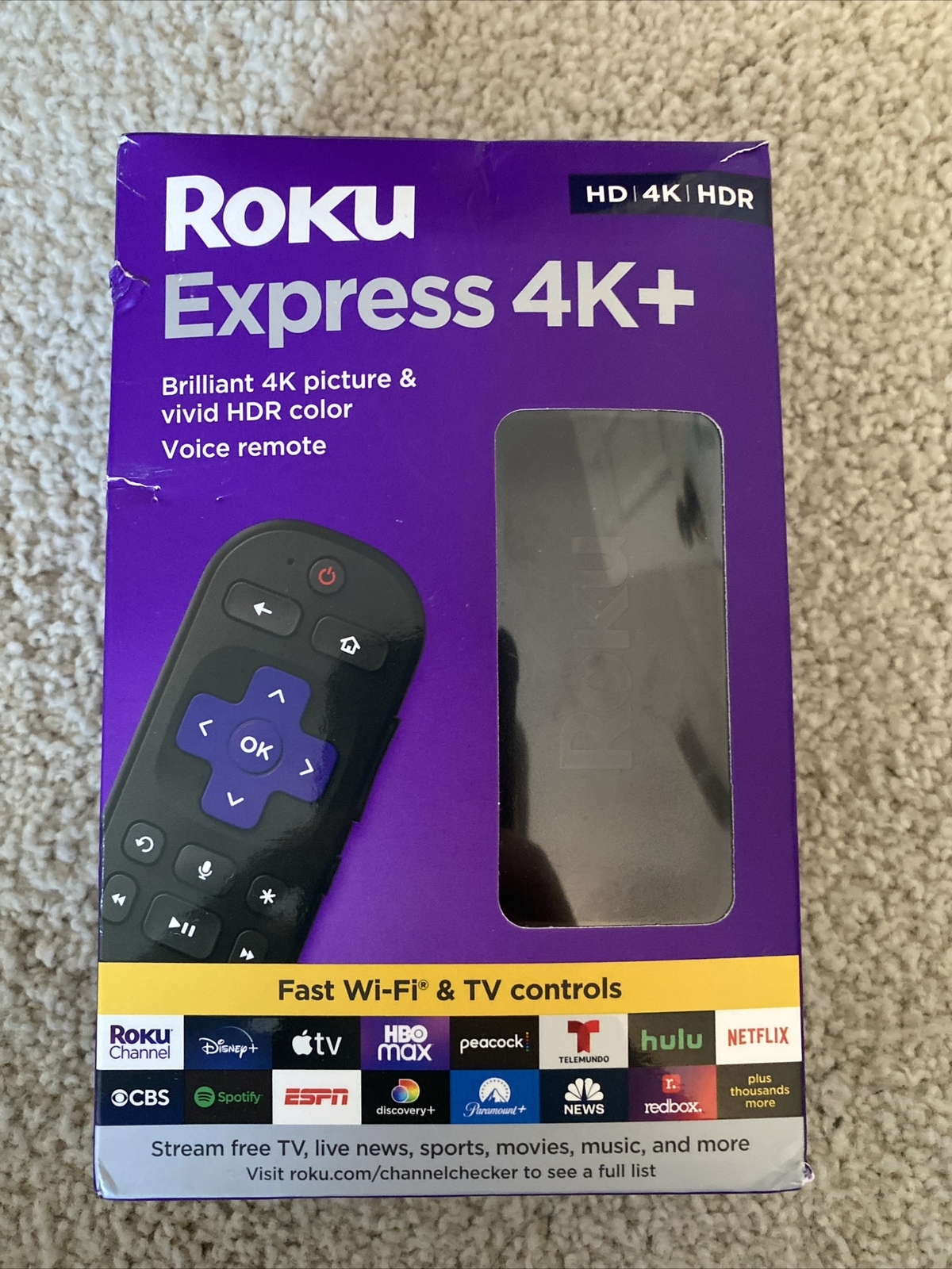 Roku Express 4K+ 3941 HDR Media Streamer for sale online | eBay