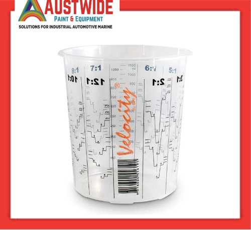 Calibrated Graduated Paint Mixing Cups 350ml x 100 Painting Measuring ...