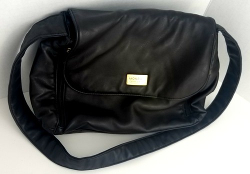 Mondani New York Purse, Handbag, brown large simulated leather great ...