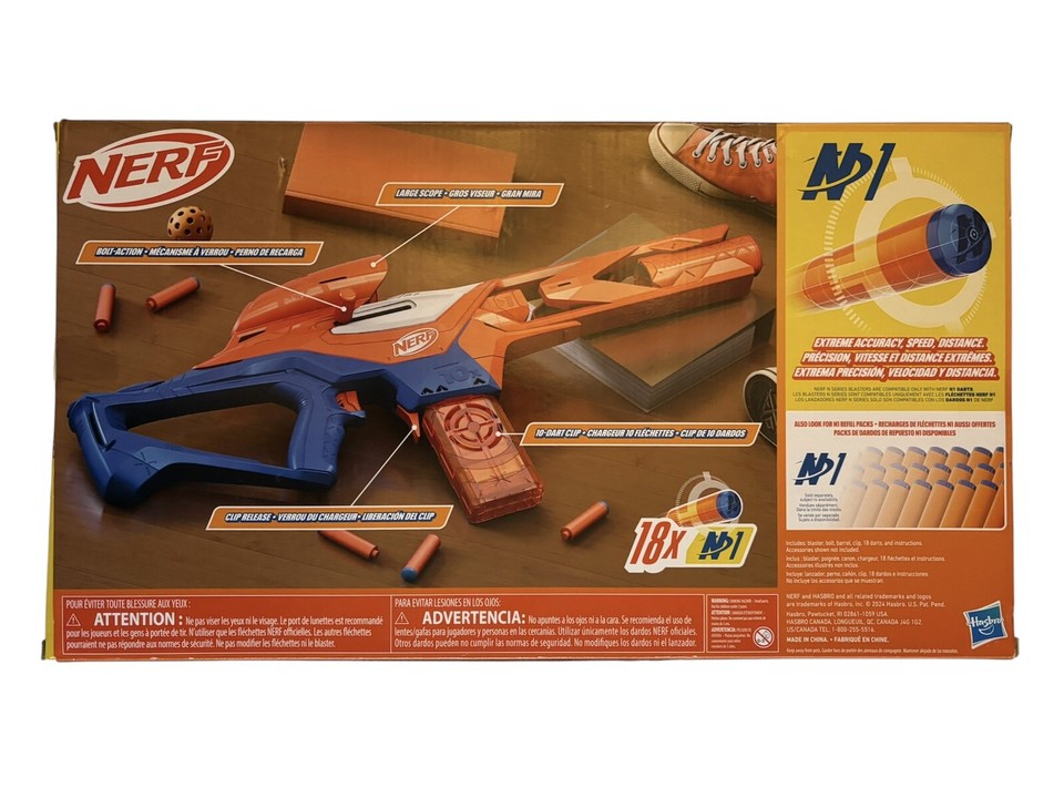 Nerf N Series Pinpoint Blaster, Clip, 18 Nerf N1 Darts Compatible, Nerf N Series | eBay
