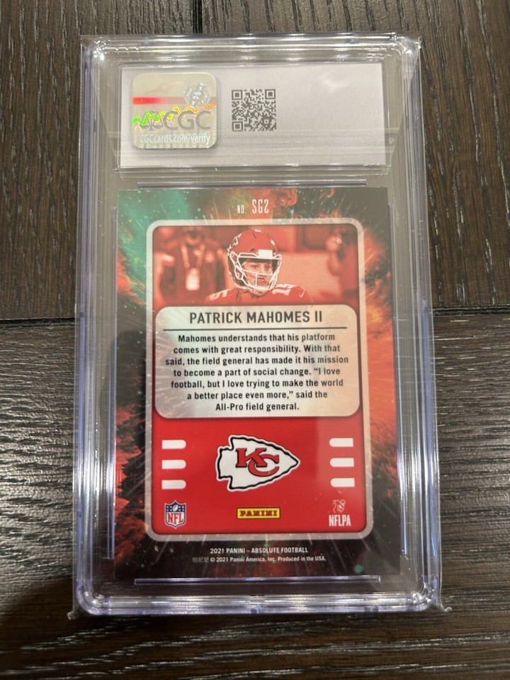 Patrick Mahomes II 2021 Panini Absolute Star Gazing CGC 10-Chiefs | eBay