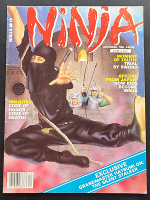 Ninja Magazine #10 December 1985 Classic Cover Great Condition Tough ...