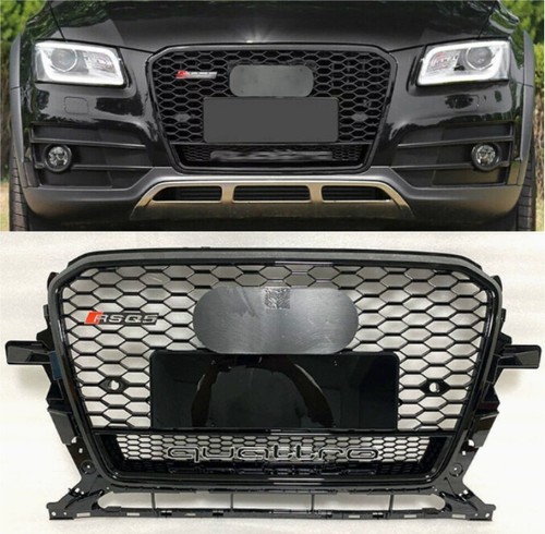 For Audi Q5 SQ5 Front bumper Grille Style Black Honeycomb Grill 2013 ...