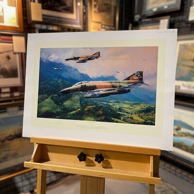 MIG ENCOUNTER F-4 Phantom Robin Olds Aviation Art Print by Anthony Saunders | eBay