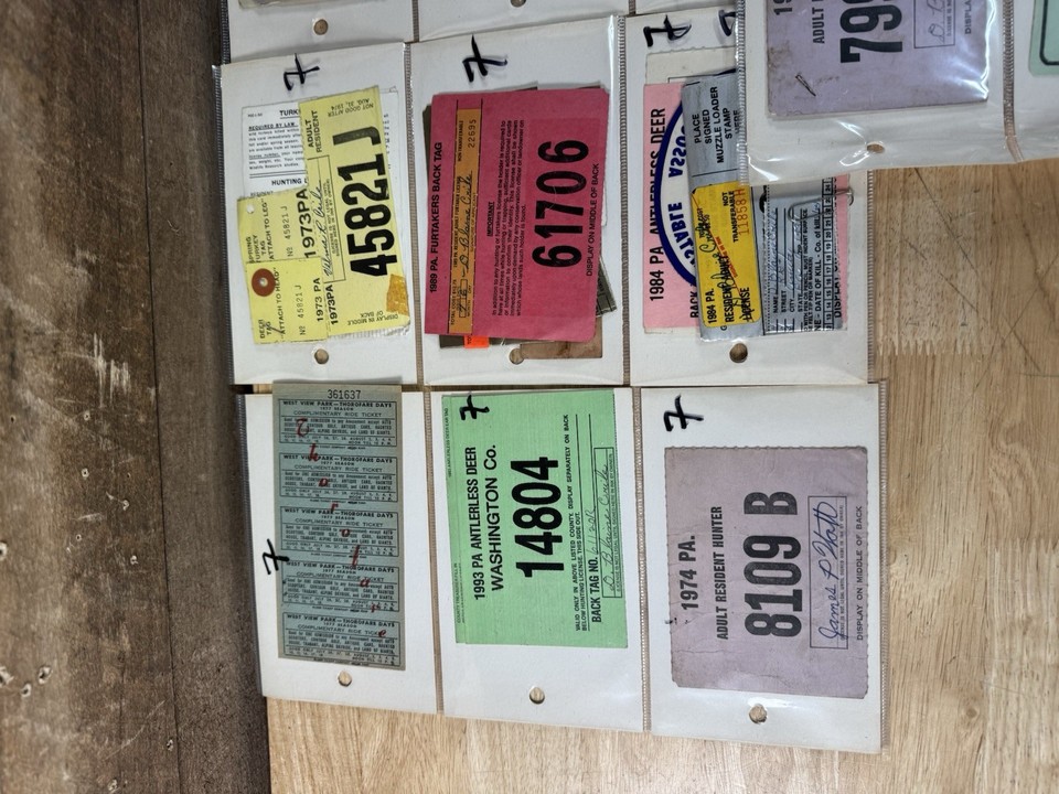 Vintage Estate Fresh Lot Of 42 1950’s-1990’s Pennsylvania Hunting ...