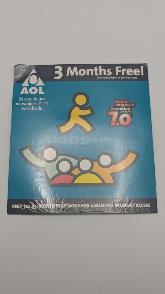 America Online Collectible Program CD-ROM, Vintage AOL 7.0 Disc (E) | eBay