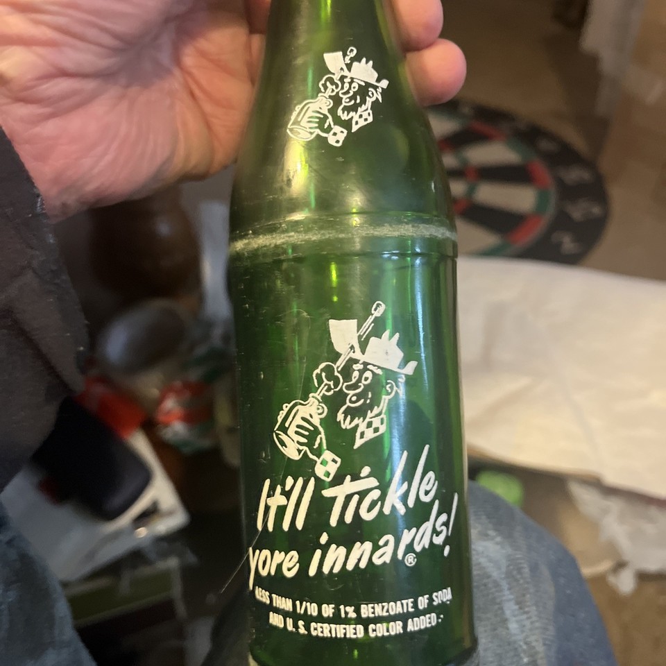 Vintage Mountain Dew 10oz Hillbilly Glass Bottle “It'll Tickle Yore ...
