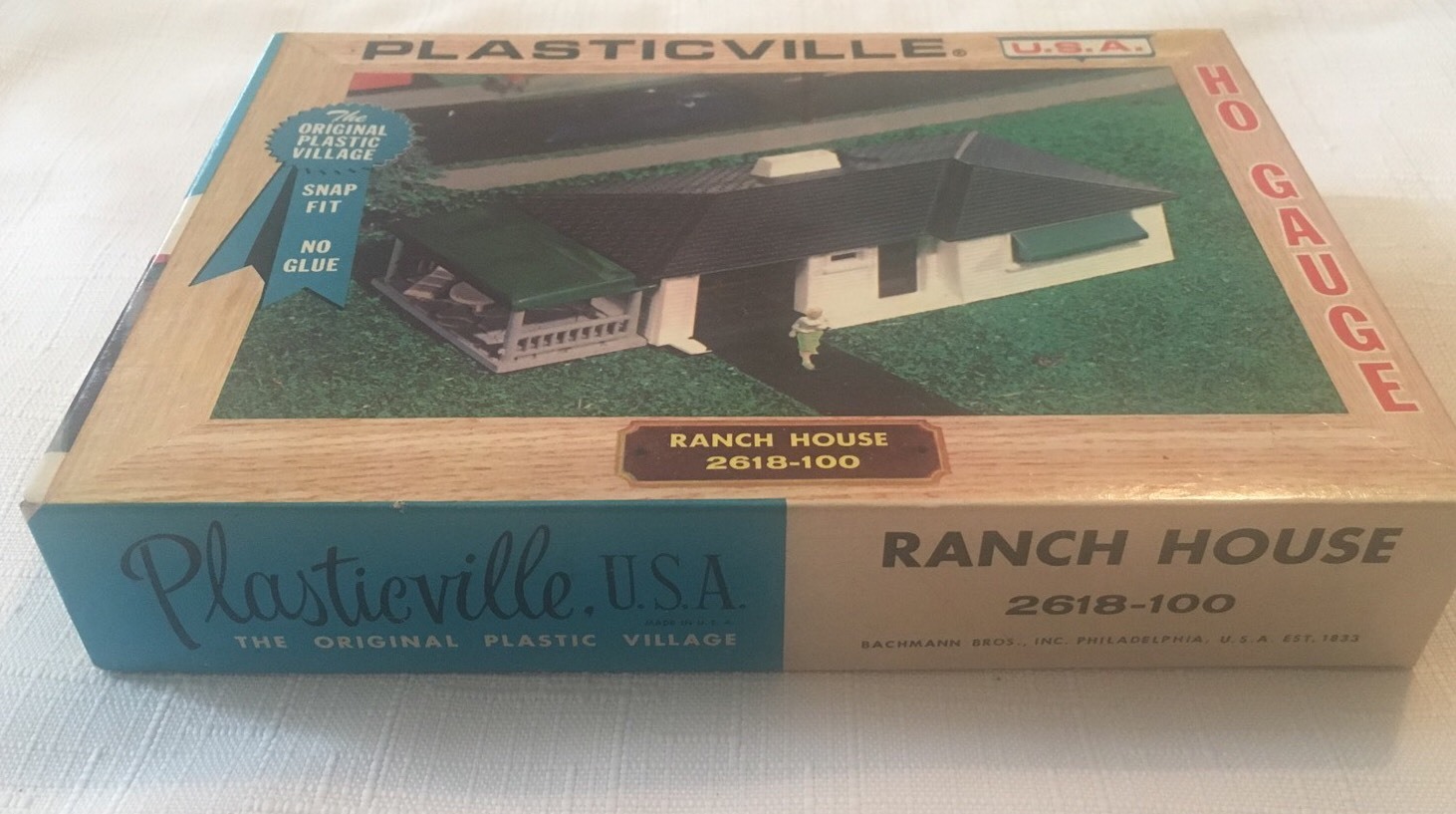 Vintage HO Scale Plasticville Ranch House Kit in Box 2618 100 NOS p16 ...