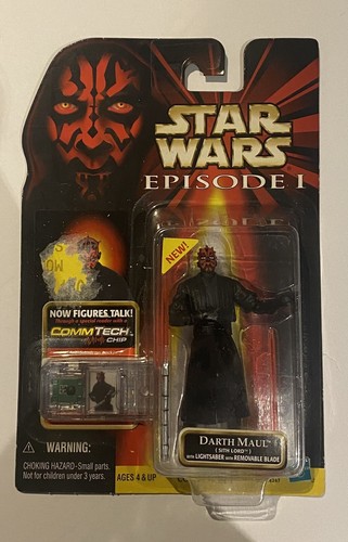 Star Wars Darth Maul Episode 1 Figure Carded CommTech - Japanese Tomy ...