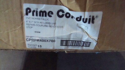 PRIME CONDUIT 4"X7" CPRPR400X700, PVC NON MATELLIC LINE REPAIR COUPLING ...