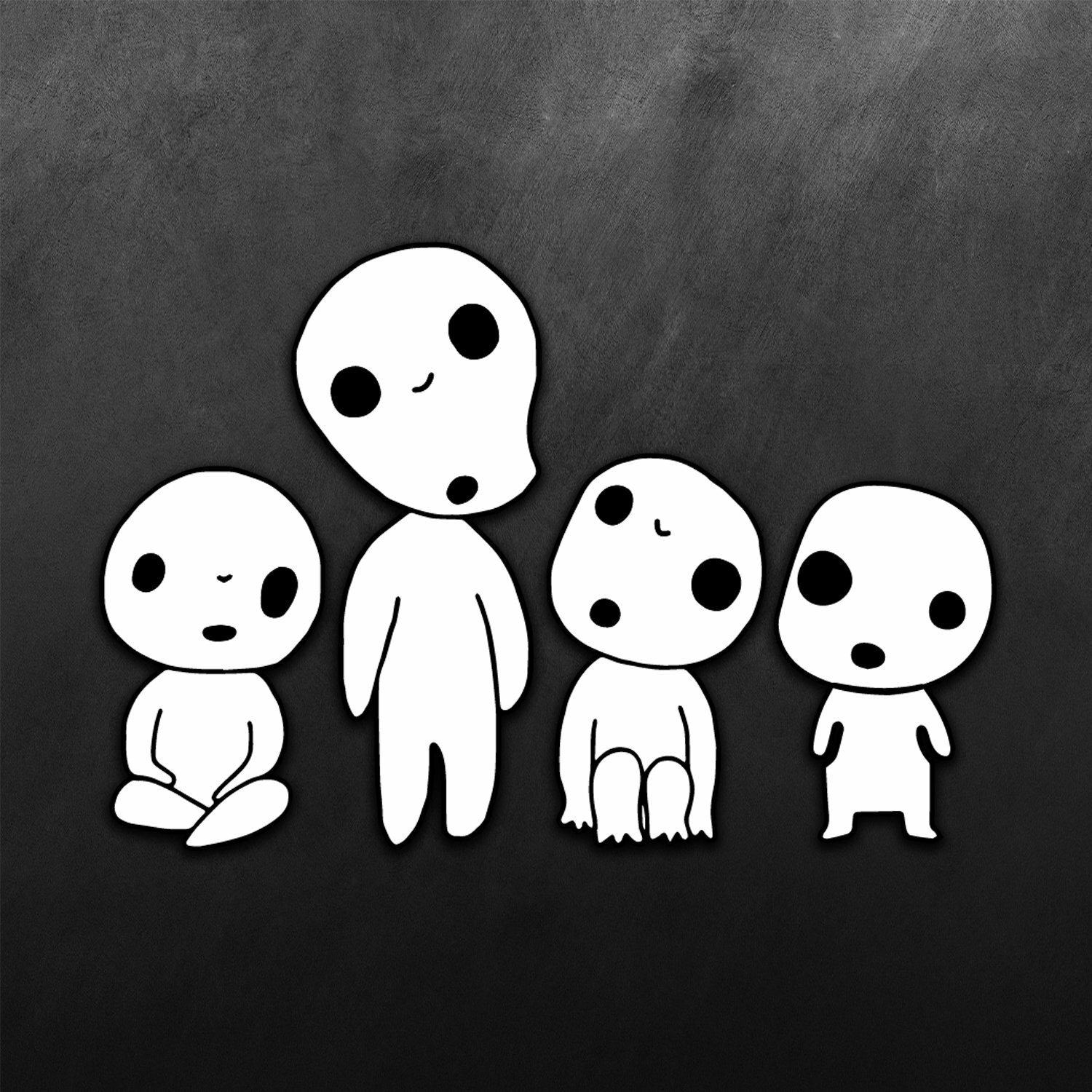 Kodama The Tree Spirits youkai ghost Decal Vinyl Sticker | eBay Australia