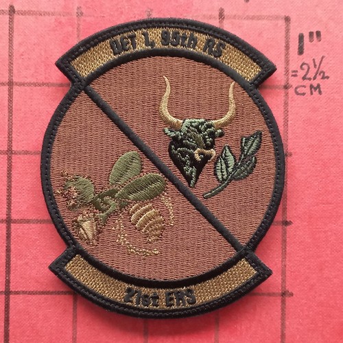 ORIGINAL PATCH USAF AIR FORCE DET 1 95 RS AND 21 ERS SOUDA AB EC-135 ...